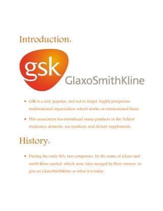 GSK by Taufeeq ahmed | DOCX