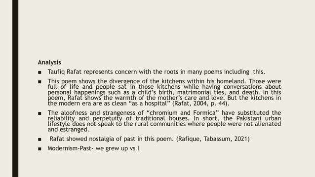 Taufiq Rafat Life Contributions, Poem Analysis | PPTX | Poetry | Books ...