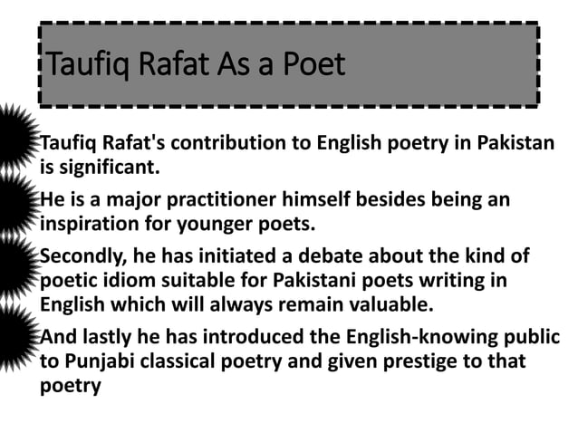 Taufiq Rafat as a poet,writing style ,themes and subjects of his poetry ...