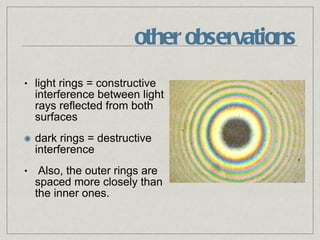 Tau grp11 newton's rings | PPT | Physics | Science