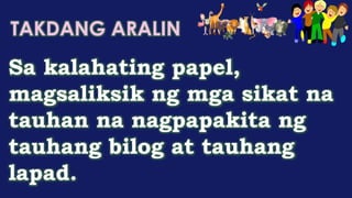 CO POWERPOINT PPT (TAUHAN) sa FILIPINO 7 | PPTX