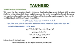 TAUHEED slides for css/pms (presentation form) | PPTX