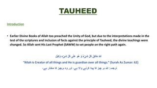 TAUHEED slides for css/pms (presentation form) | PPTX