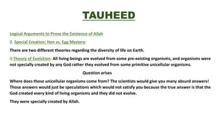 TAUHEED slides for css/pms (presentation form) | PPTX