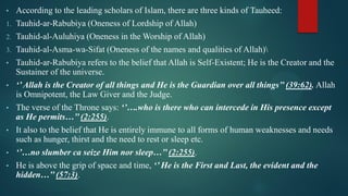 TAUHEED and concept of Shirk.pdf