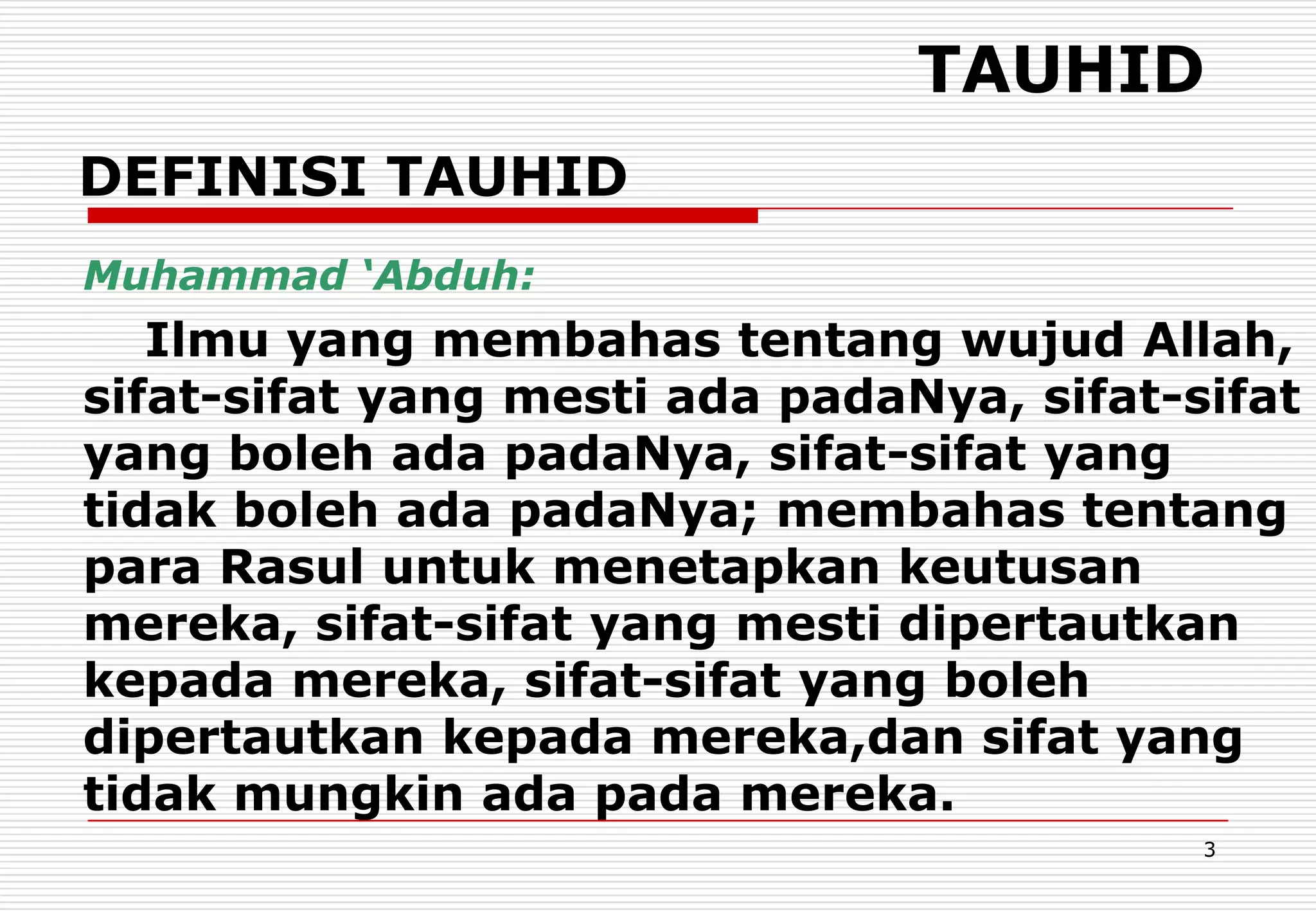 Presentasi Tauhid | PPTX