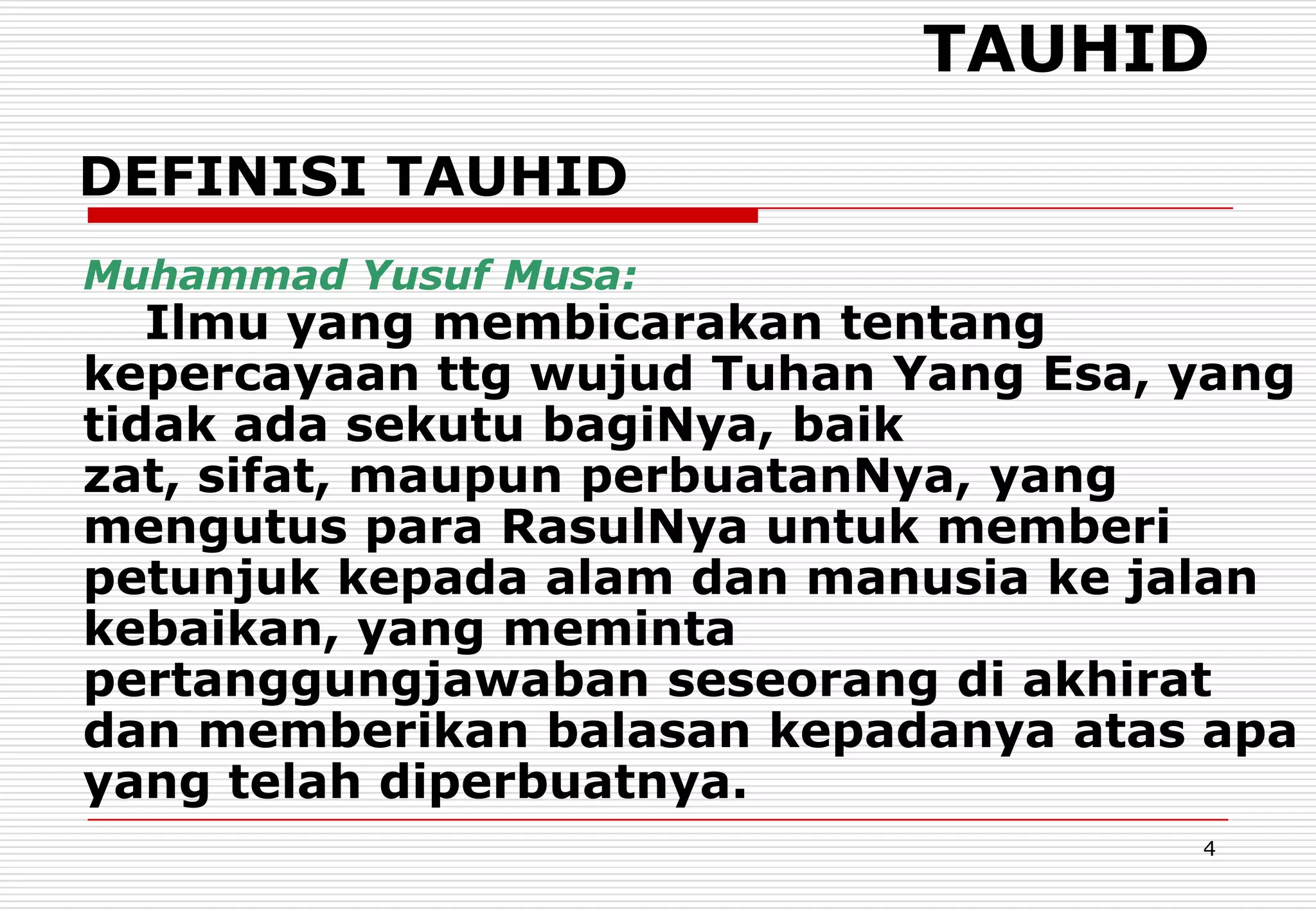 Presentasi Tauhid | PPTX