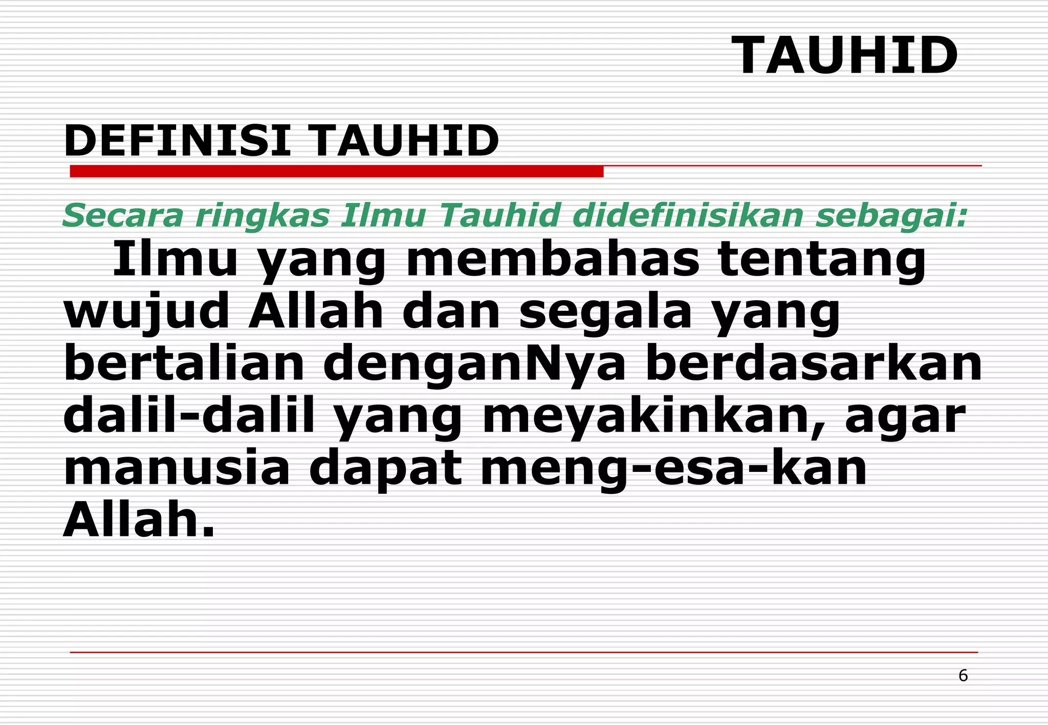 Presentasi Tauhid | PPTX