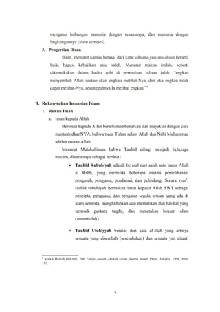 iman islam dan ihsan | DOC