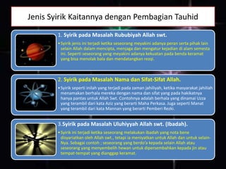 Tauhid vs Syirik | PPTX