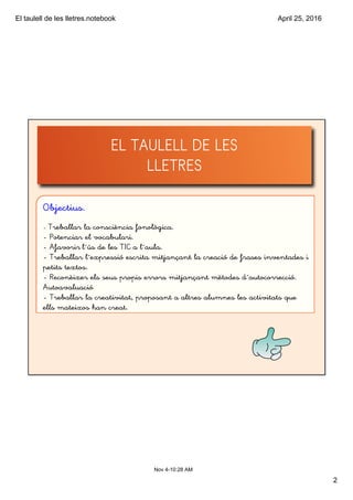 Taulell lletres | PDF