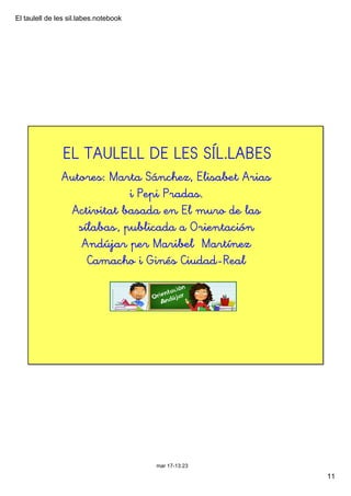 Taulell sil.labes | PDF