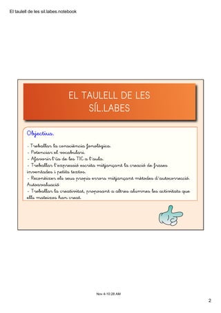 Taulell sil.labes | PDF