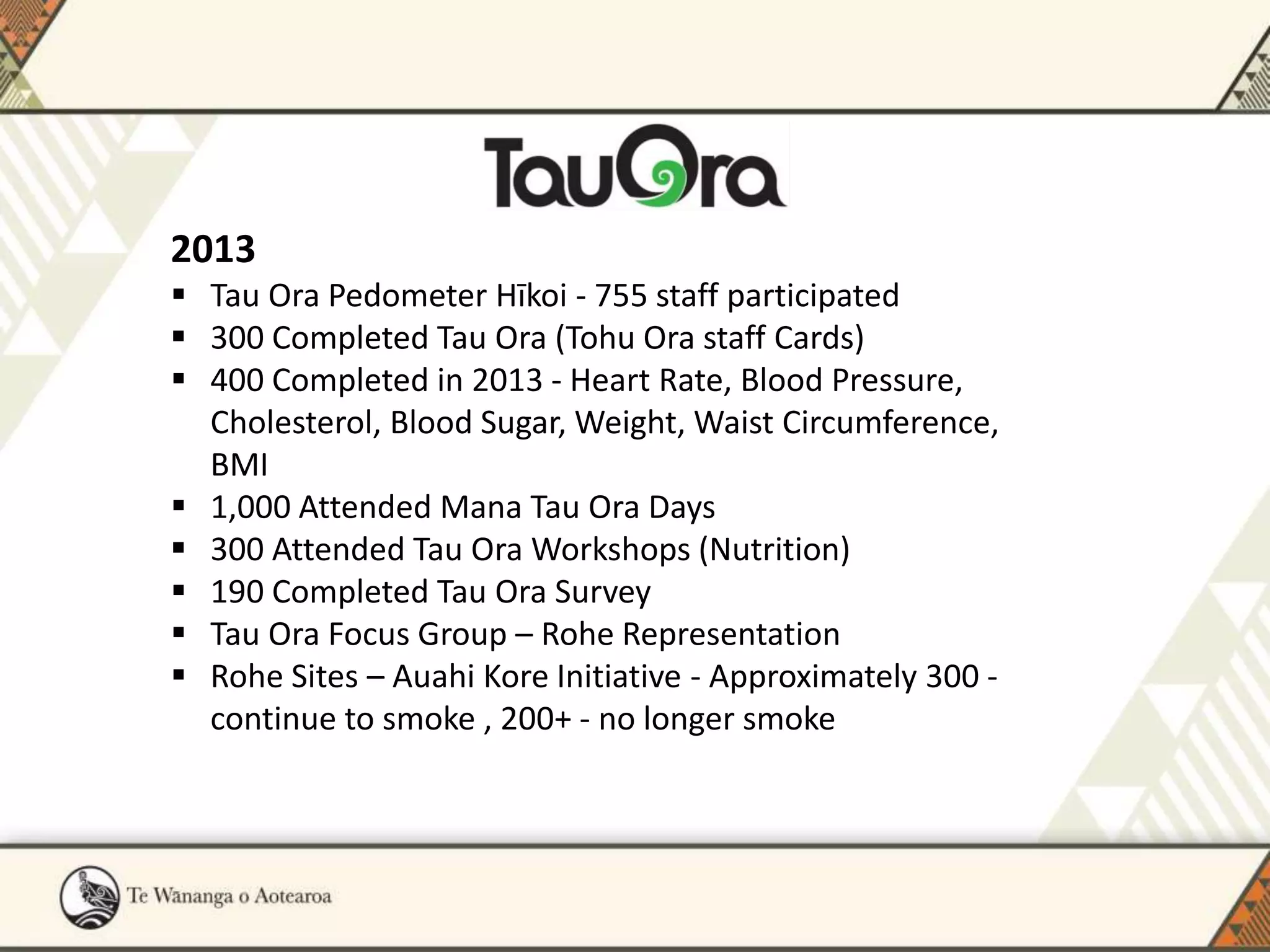 Tau Ora - Encouraging wellbeing for all | PPTX | Healthcare Industry ...