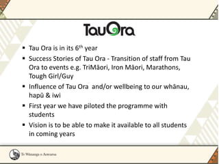 Tau Ora - Encouraging wellbeing for all | PPTX | Healthcare Industry ...