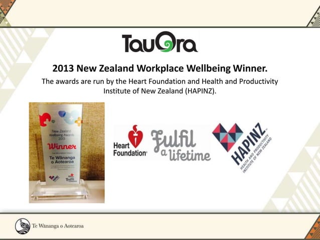 Tau Ora - Encouraging wellbeing for all | PPTX | Healthcare Industry ...