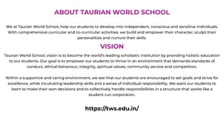 taurian world school ranchi.pdf | Professional School | Postgraduate ...