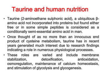 Taurine | PDF