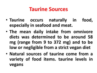 Taurine | PDF