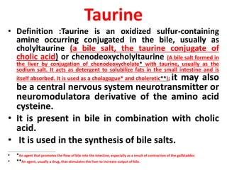 Taurine | PPT