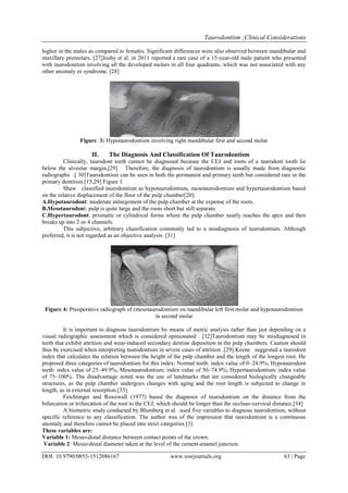 Taurodontism; clinical considerations | PDF