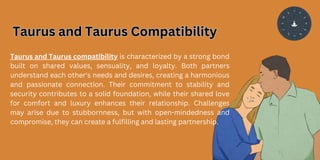 Taurus and Taurus Compatibility | PPT