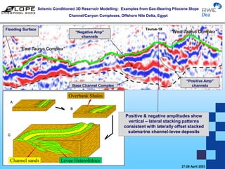 Taurus Libra North Idku - slope channel 3D seismic modelling, Egypt | PDF