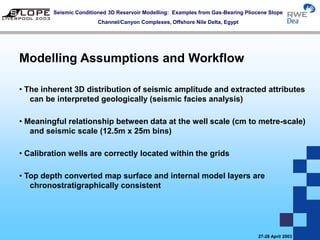 Taurus Libra North Idku - slope channel 3D seismic modelling, Egypt | PPT