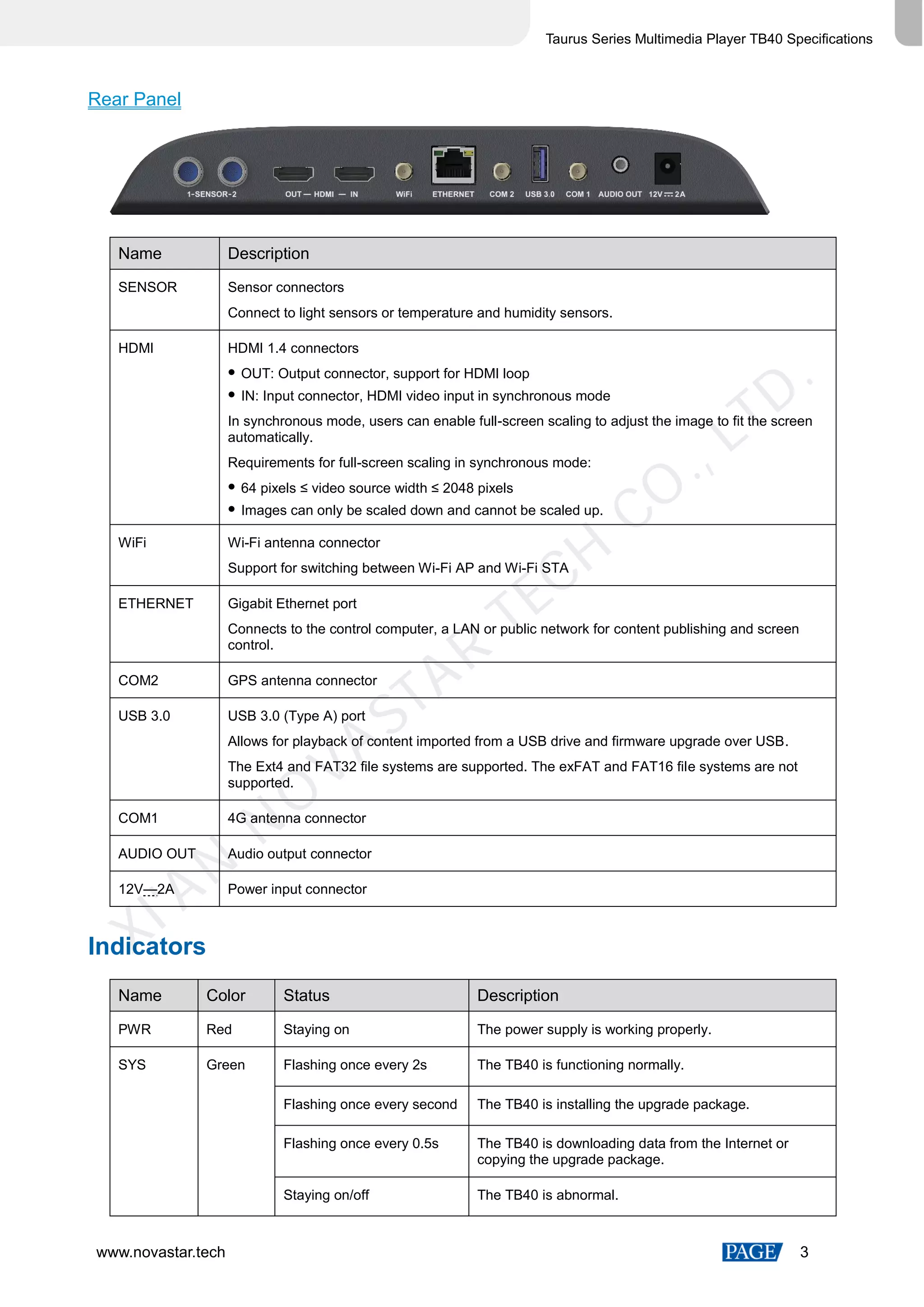 Taurus Series Multimedia Player TB40 Specifications-V1.0.2.pdf