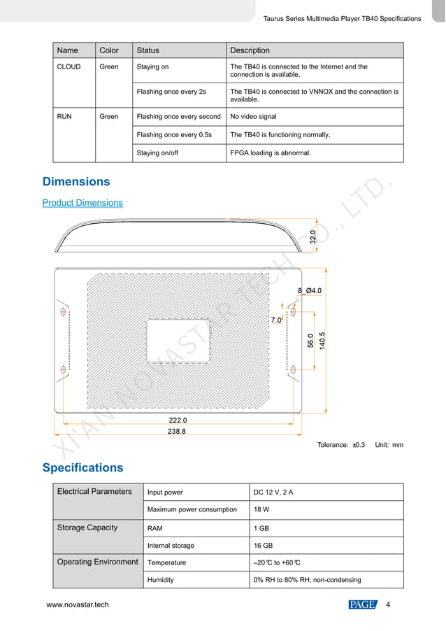 Taurus Series Multimedia Player TB40 Specifications-V1.0.2.pdf