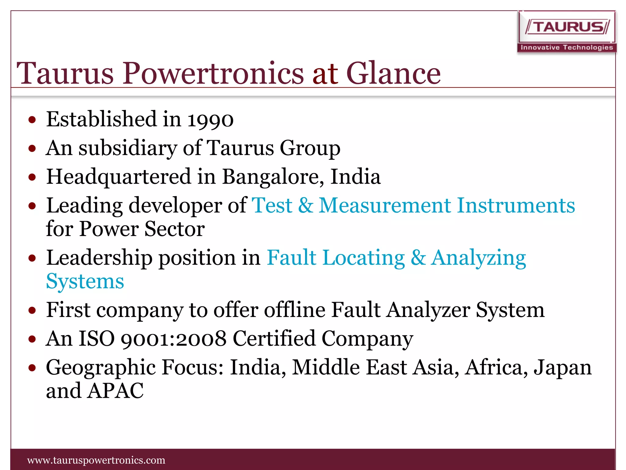 Taurus slideshare presentation | PPT