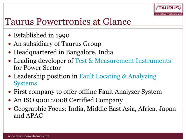 Taurus slideshare presentation | PPT
