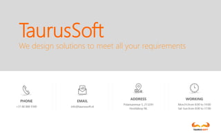 Taurus soft tailormade software | PDF