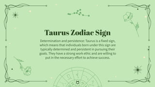 Taurus Zodiac Sign | PDF