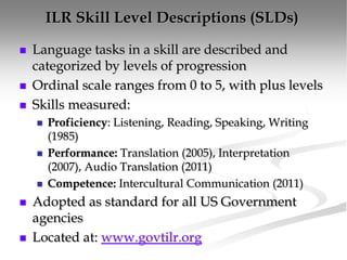 Translation for and in the government - Amanda Curry (FBI) | PPT