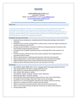 Tausif ahmed khan | PDF