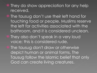 Tausug behavior and personality | PPT