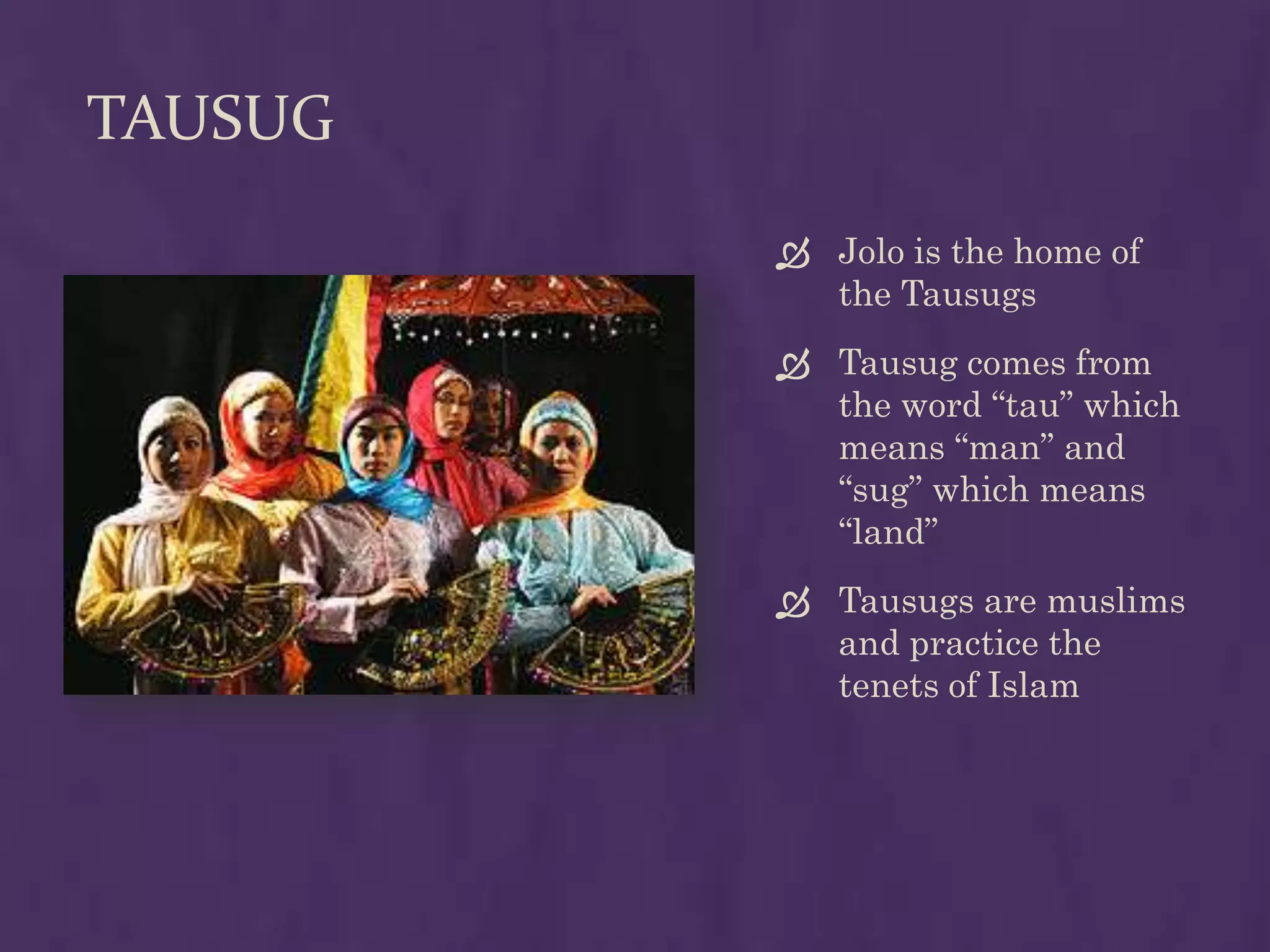 Tausug beliefs and practices | PPTX