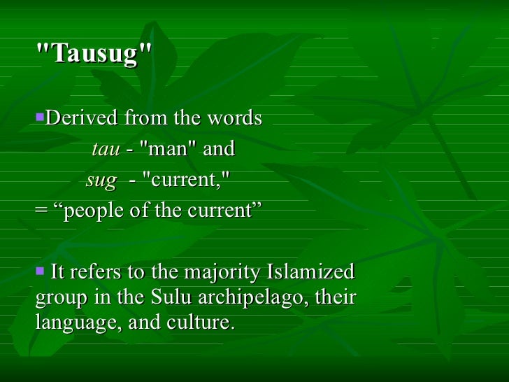 Tausug culture parang_sabil