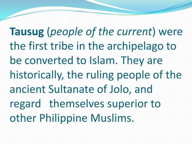 Tausug lifestyle | PPT