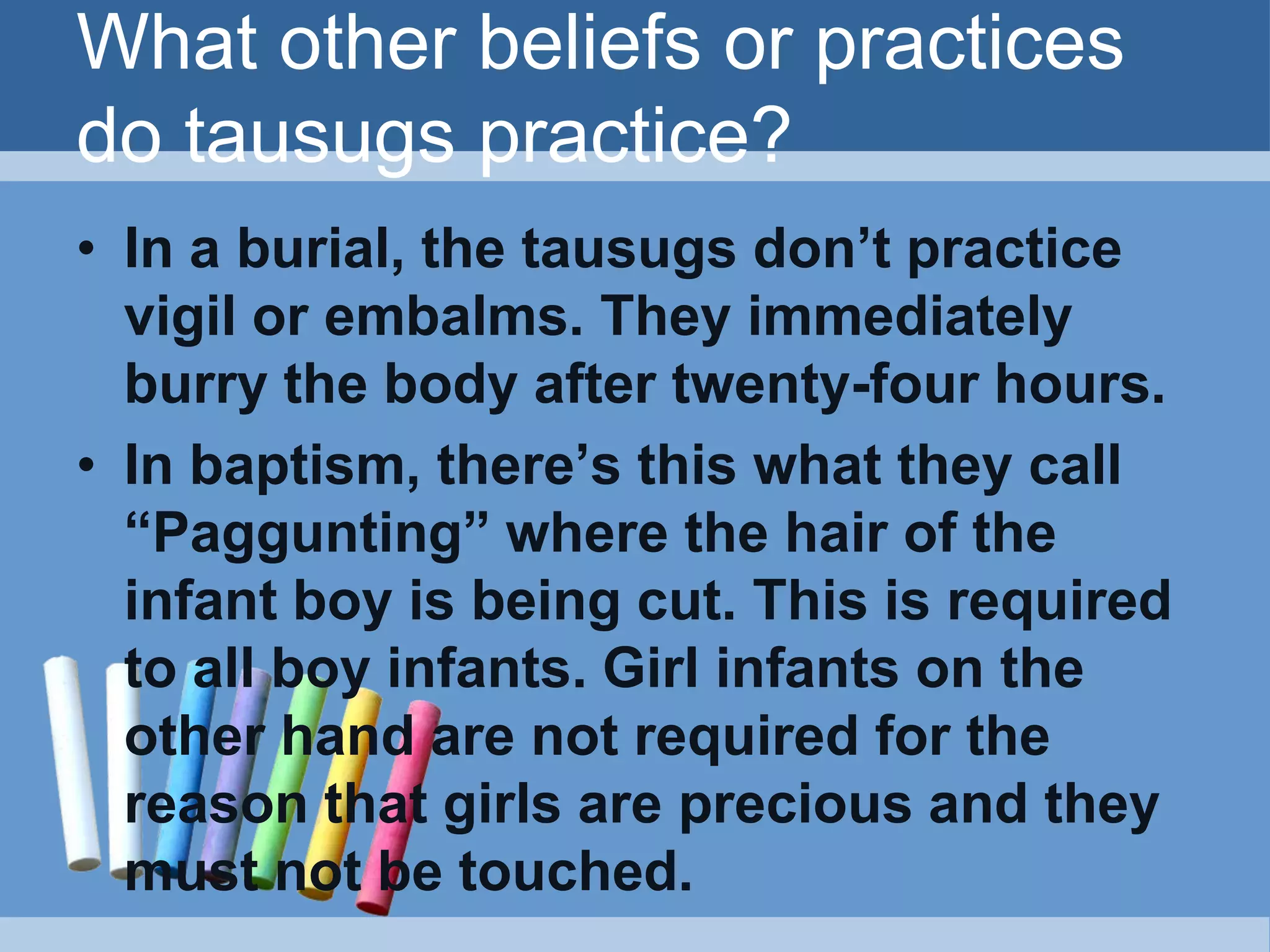 Tausug Culture | PPTX