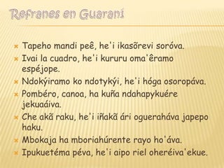 Tavarandu tekoñemoiru rehegua 05 | PPTX