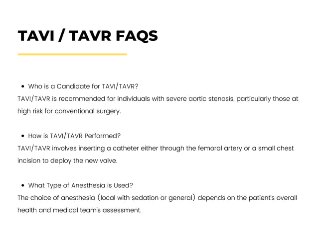 TAVI / TAVR Procedures | PDF | Heart and Cardiovascular Diseases ...