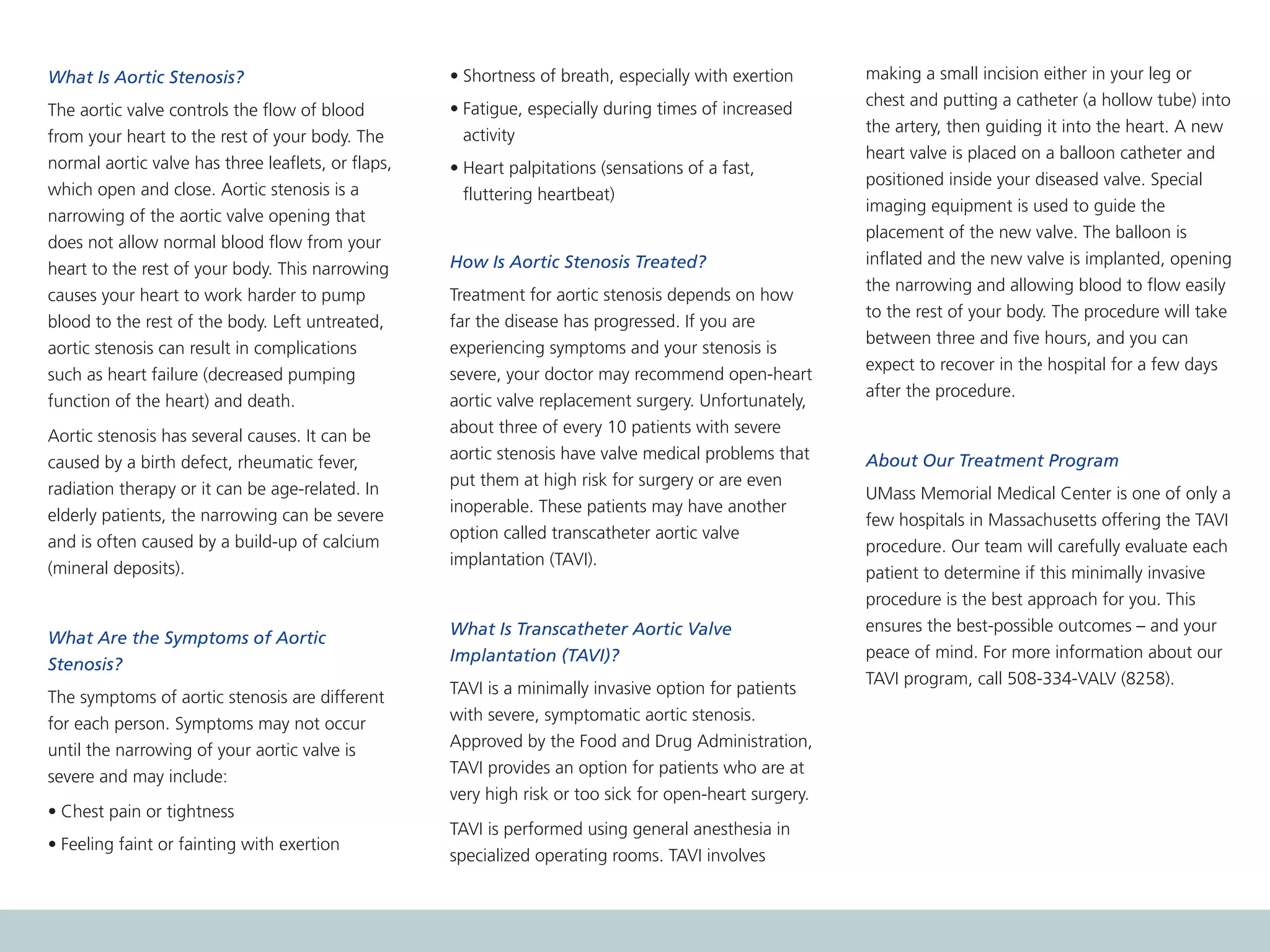 Transcatheter Aortic Valve Implantation (TAVI) | PDF