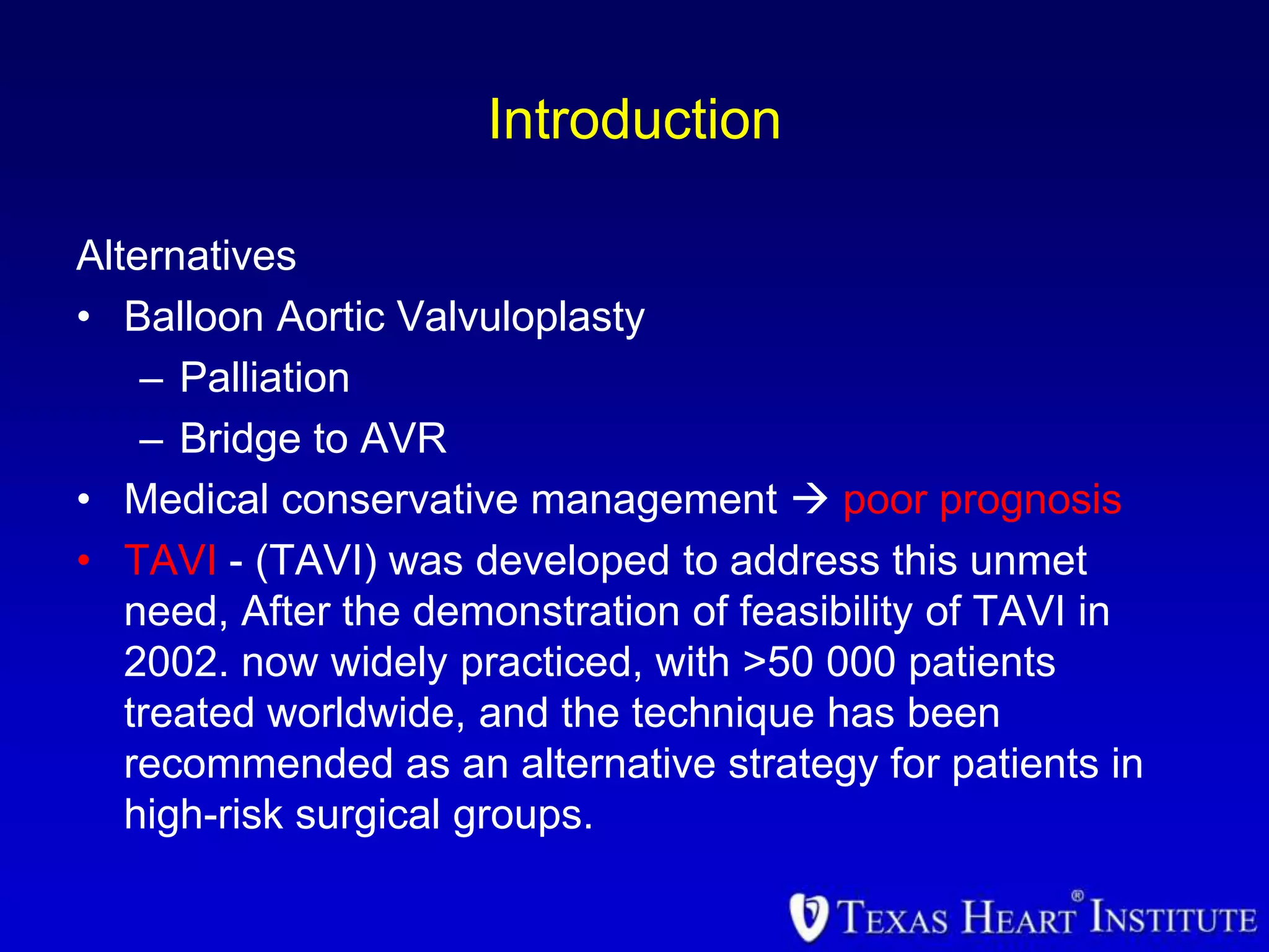TAVI procedure review with cases | PPTX