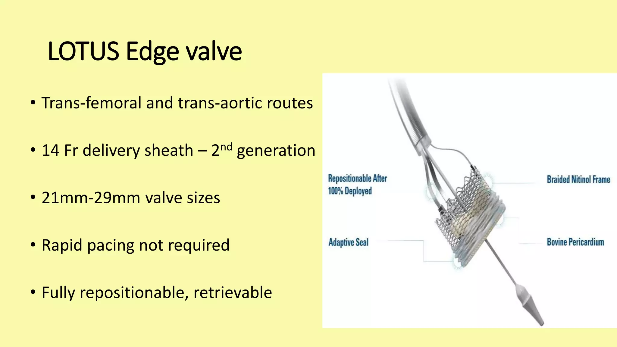 TAVI - Transcatheter Aortic Valve Implantation | PPTX