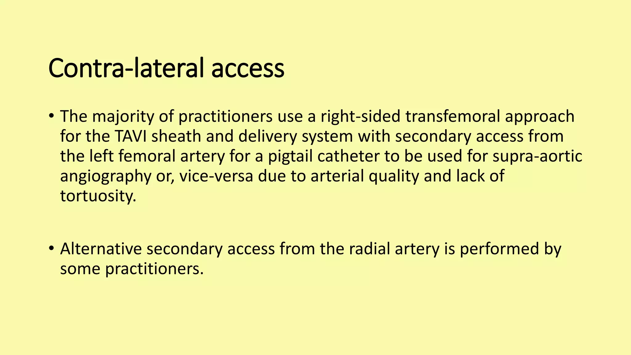 TAVI - Transcatheter Aortic Valve Implantation | PPTX