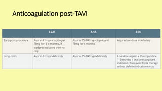 TAVI - Transcatheter Aortic Valve Implantation | PPTX