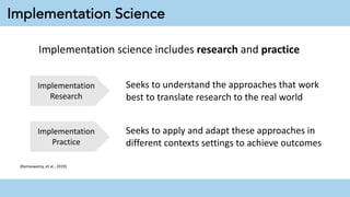 Implementation Science Below the Waterline | PPT
