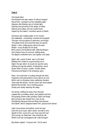 War poems | DOCX | Weather | Science